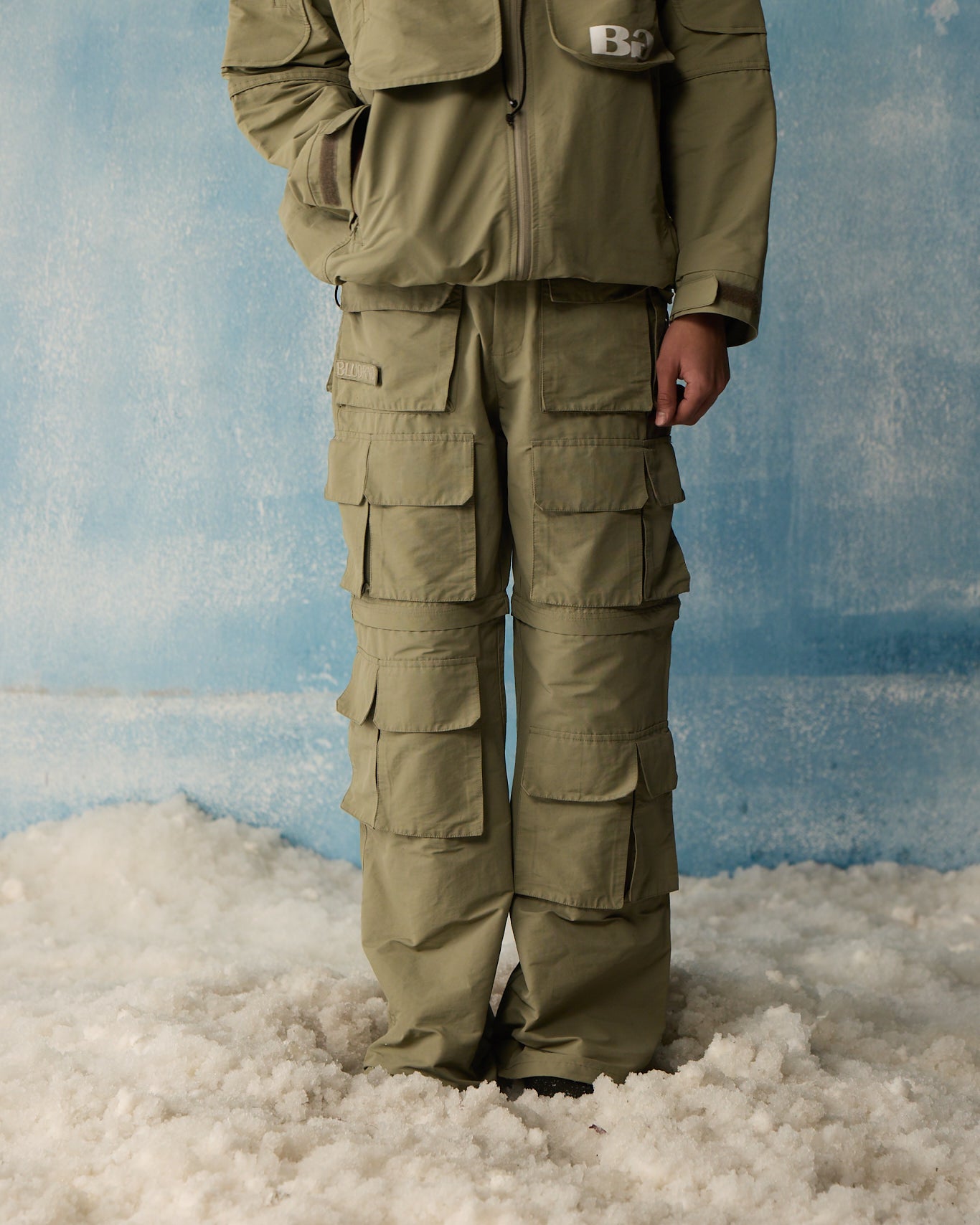 BLACK RIPSTOP CARGOS - Premium Oversized Cargos – BLUORNG