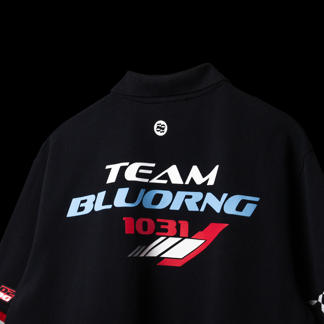 Black Retro Rev Polo T-Shirt – BLUORNG