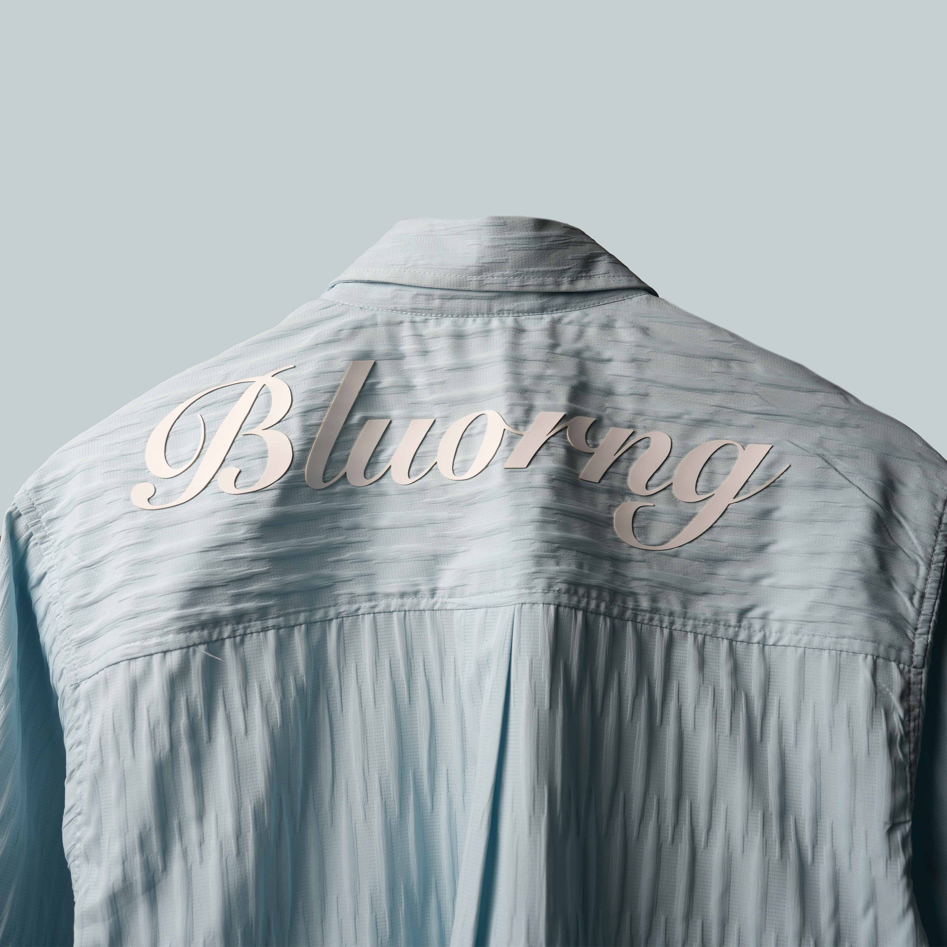 BLU Stone Shirt - Buy 100% Polyester Light Blue Stone Shirt | BLUORNG